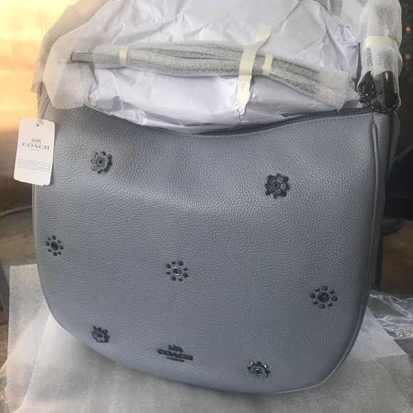 Coach | Bags | Coach Sutton Leather Hobo Scattered Rivets Bag | Poshmark